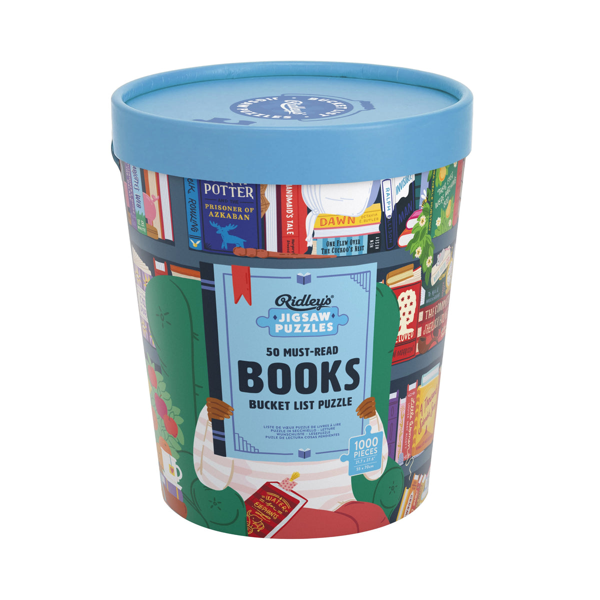 50 Must-Read Books Bucket List 1000-Piece Jigsaw Puzzle – Ridley's Games